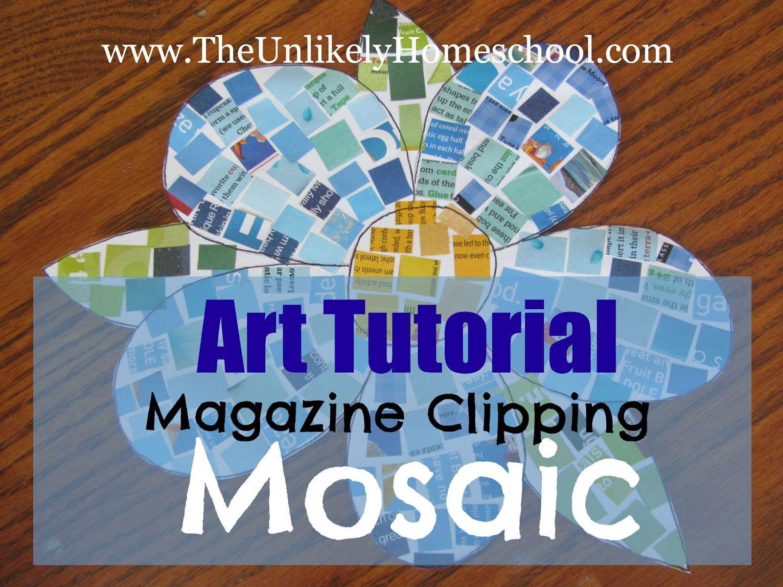 The Unlikely Homeschool: Greece Unit: Magazine Clipping Mosaics
