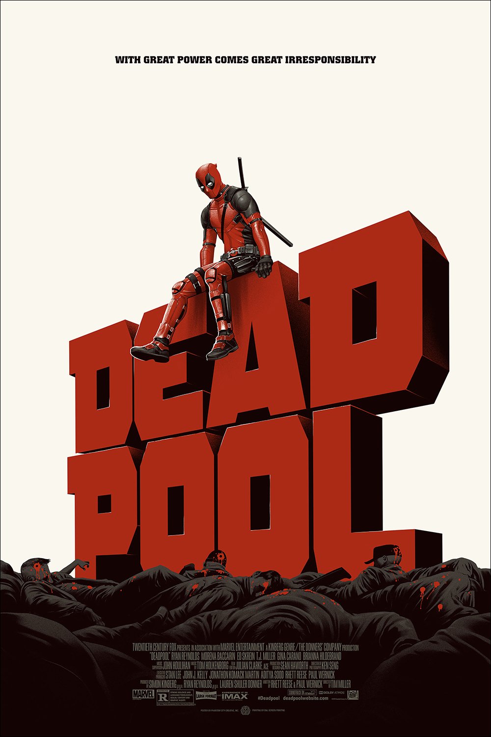 INSIDE THE ROCK POSTER FRAME BLOG: Deadpool Poster by Phantom City Creative From Mondo