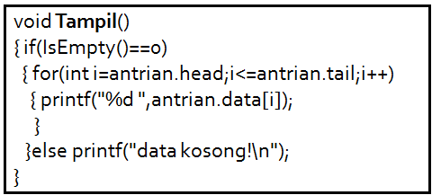Struktur Data dan Algoritma Queue (Antrian)