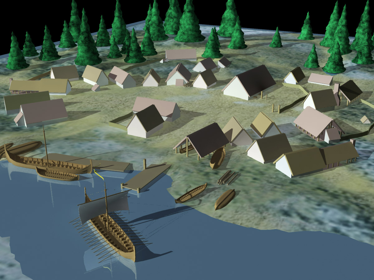 Olly Tyler - digital arts and visual effects: Viking Settlement