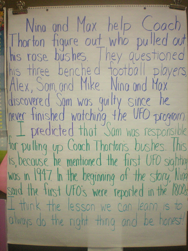 Mrs. Knoke's 4th Grade Stars: Thoughtful Journal Entry