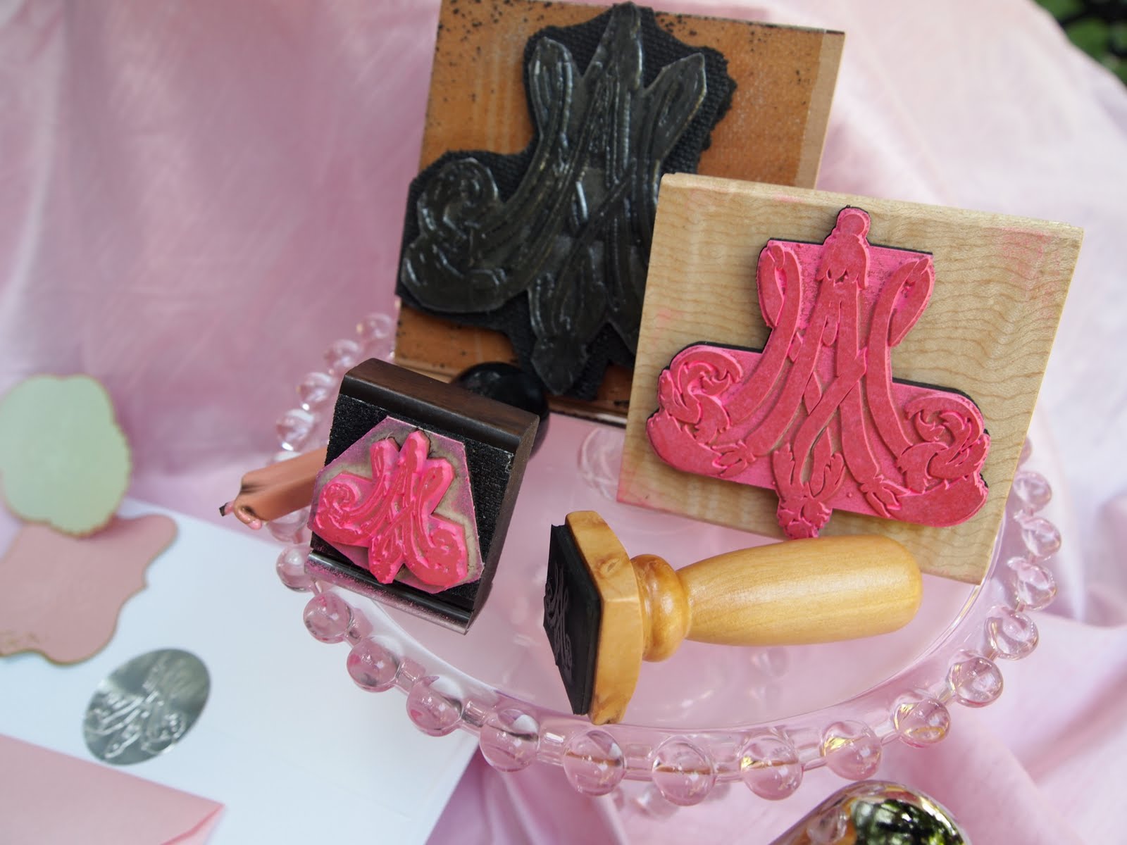 Marie Arden Pink Living: More monogram fun for Show and Tell Friday