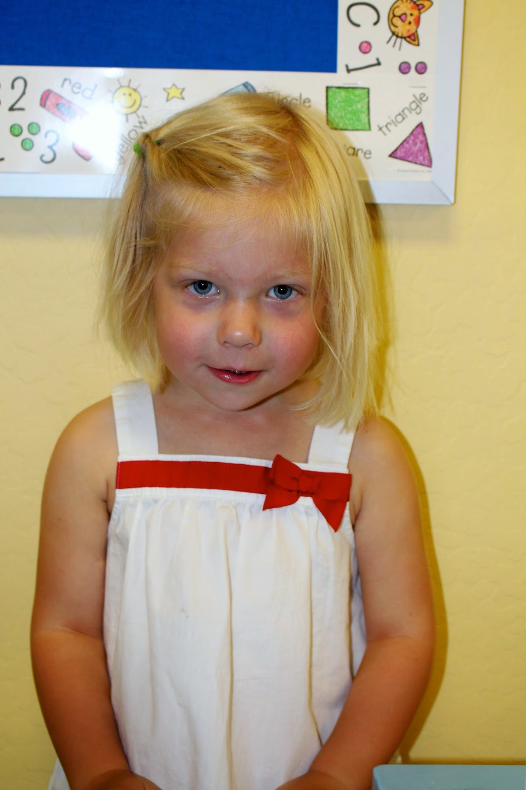 A Joyful Girl...: Sydney's First Day of Preschool