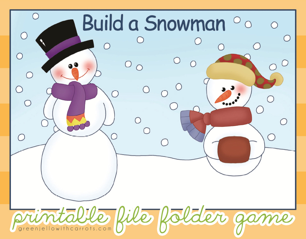 Green Jello with Carrots: Get Ready for Christmas: File Folder Games