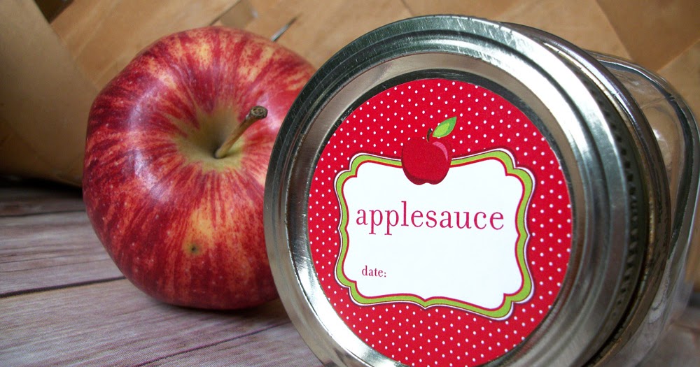 Colorful Adhesive Canning Jar Labels: Apple Canning Jar Labels ...
