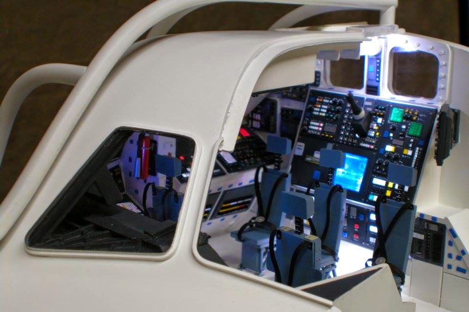 Bruce's Scale Modeling Domain: 1/12th scale space shuttle cockpit cutaway