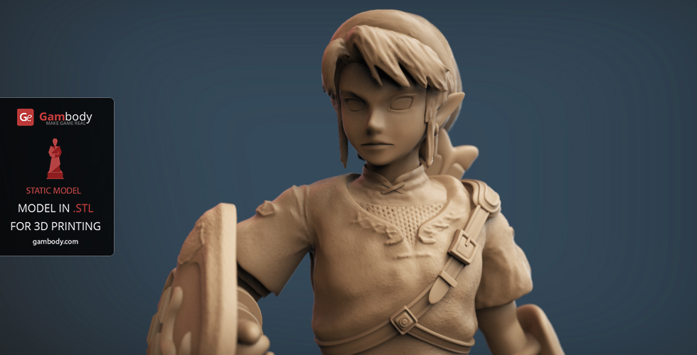 Link Game Figurine | 3D Printable Designs by Jamy