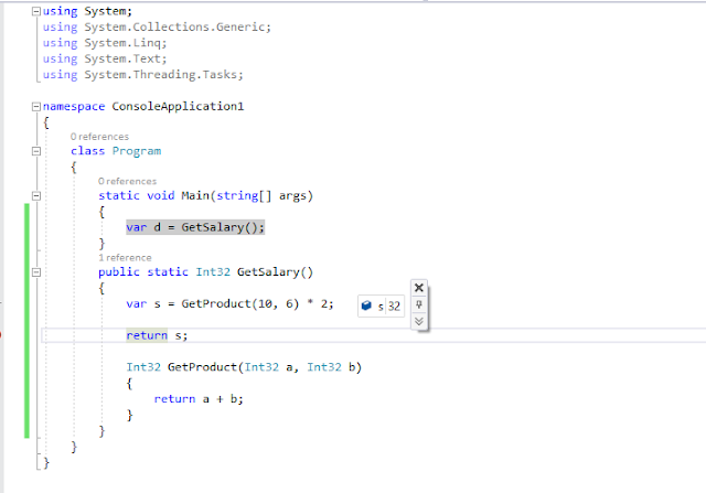 .netfreak: C# 7 features - Local functions