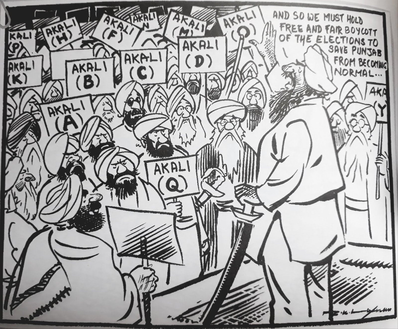 R.K. Laxman's Cartoons: Punjab