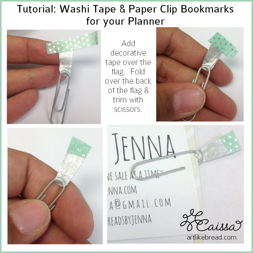 Art, Like Bread: 2 Methods on How to Make a Bookmark from Paper Clips ...
