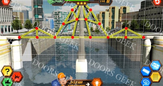 Bridge Construction Simulator [Easy] Level 8 ~ Doors Geek