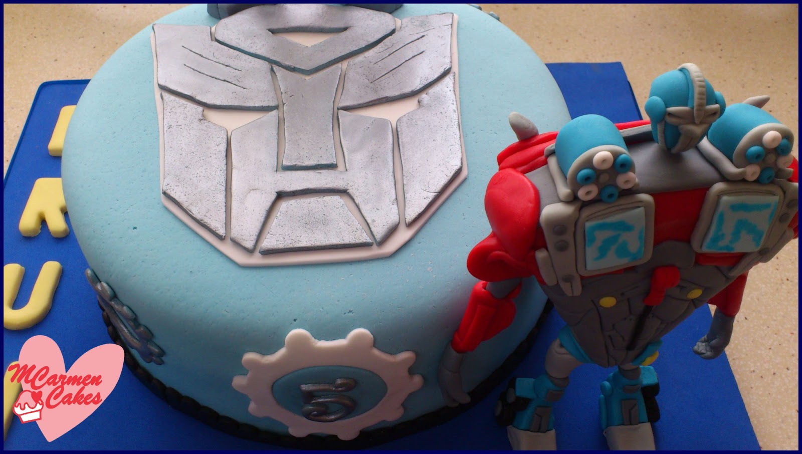 MCarmen Cakes: Tarta Sin Huevo y Sin Gluten Transformers.