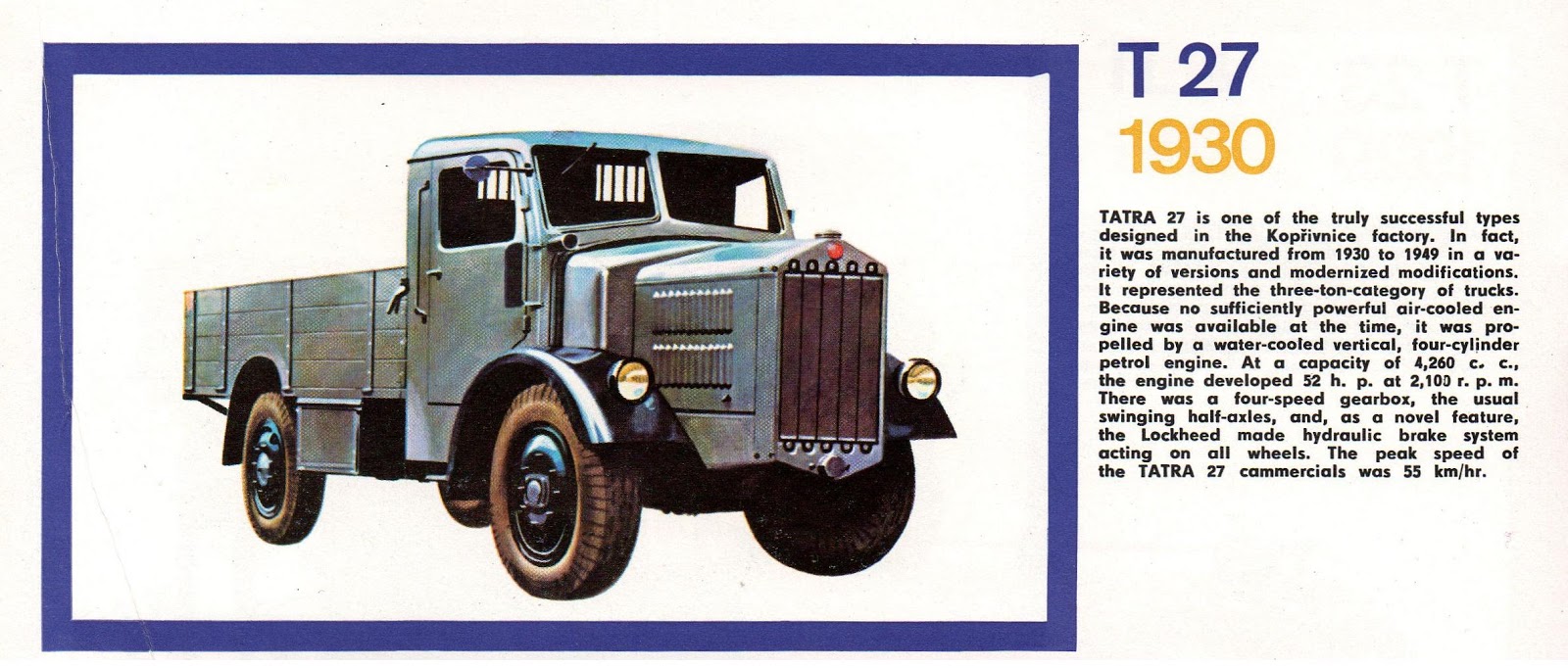 Archivo de autos: Camión Tatra T27