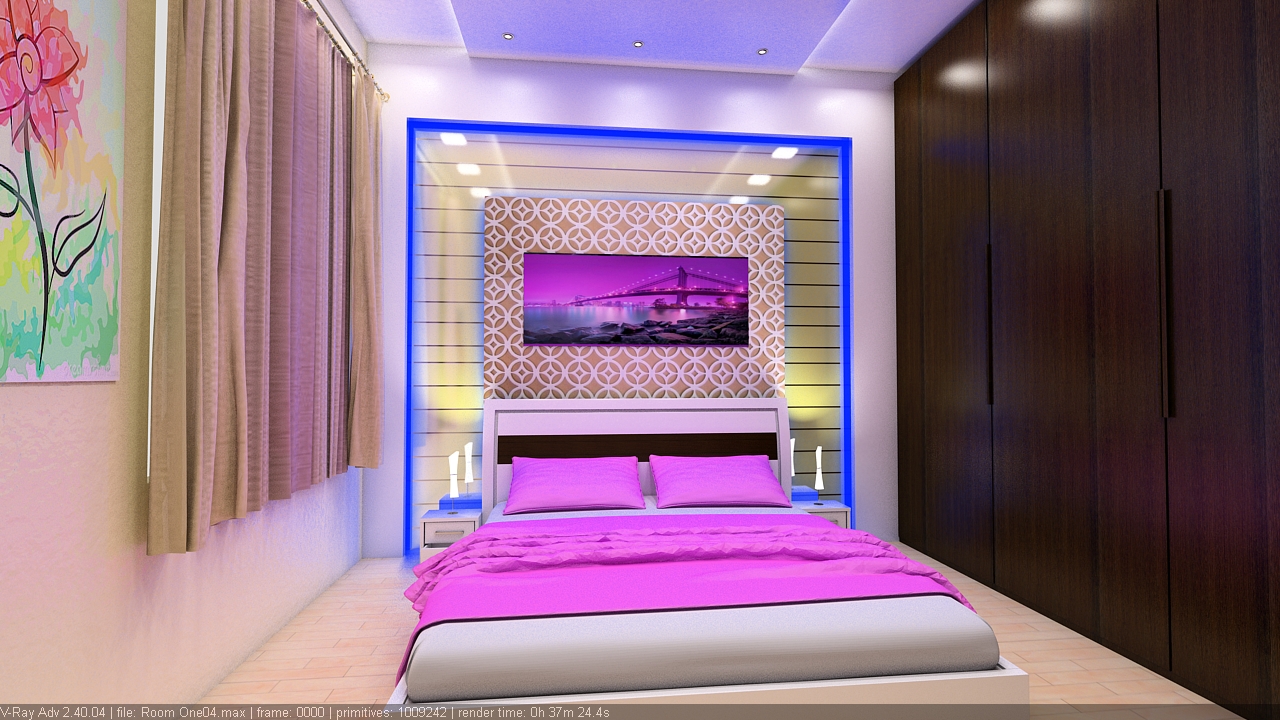 Resurrectiion Multimedia: Bed Back Design for AM Interior (V Ray Render)