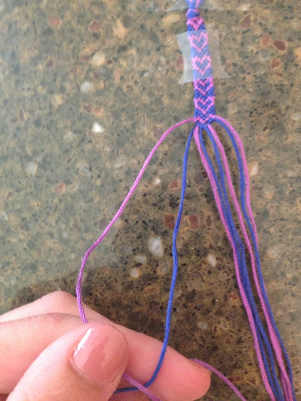 Surviving College Skinny: Heart Bracelet Pattern