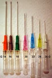 A Enfermagem é uma Arte: Cateter Flexível - Jelco - Tamanhos e Cores