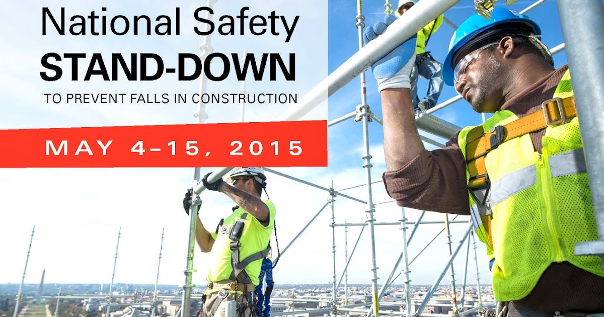 OSHA Plans Second Construction Fall Safety Stand-Down | EHS Works