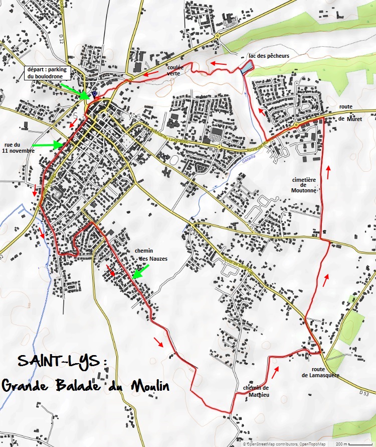 Sud-ouest Toulousain Randonnées: Saint-Lys Grande Balade du moulin