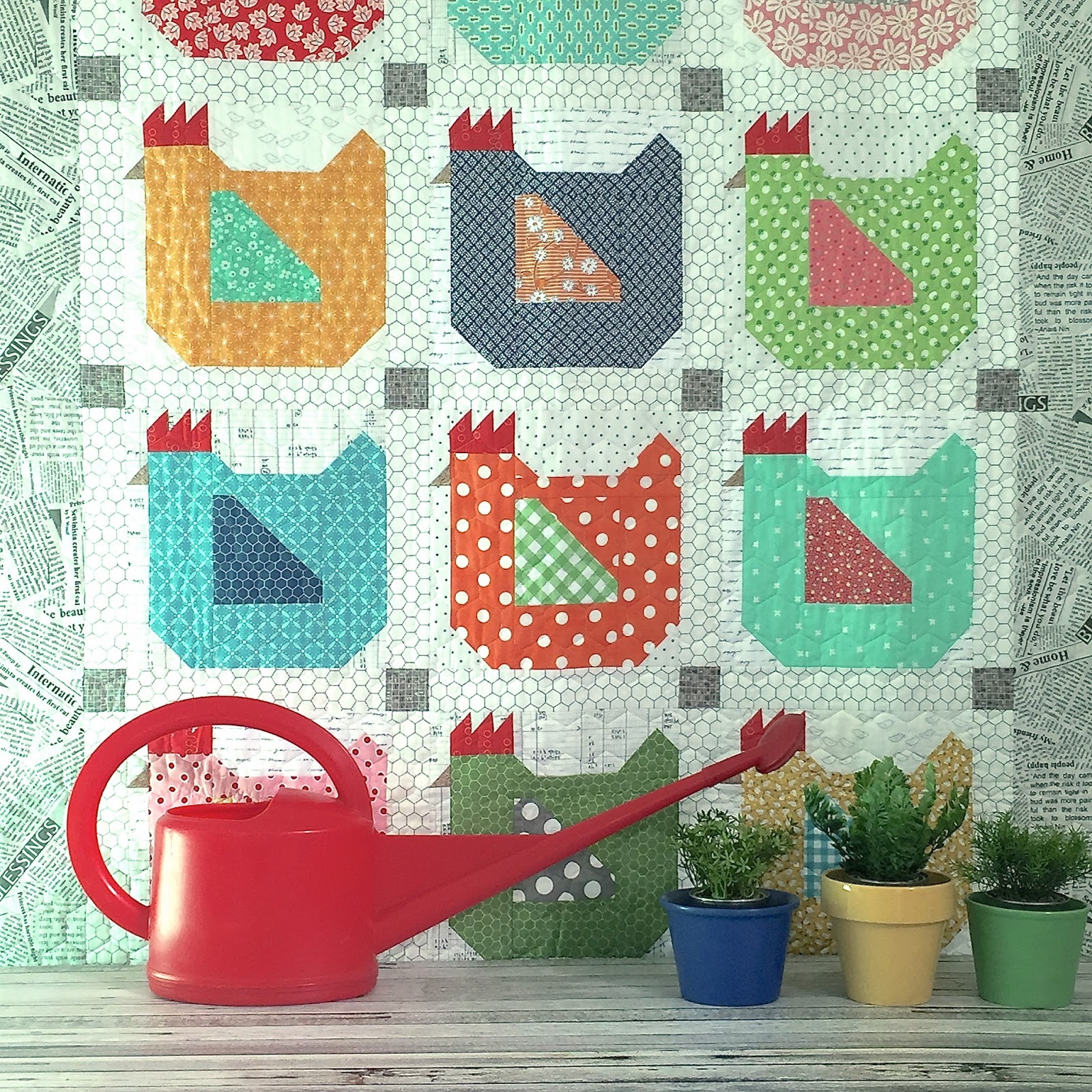 Hen And Chickens Quilt Block