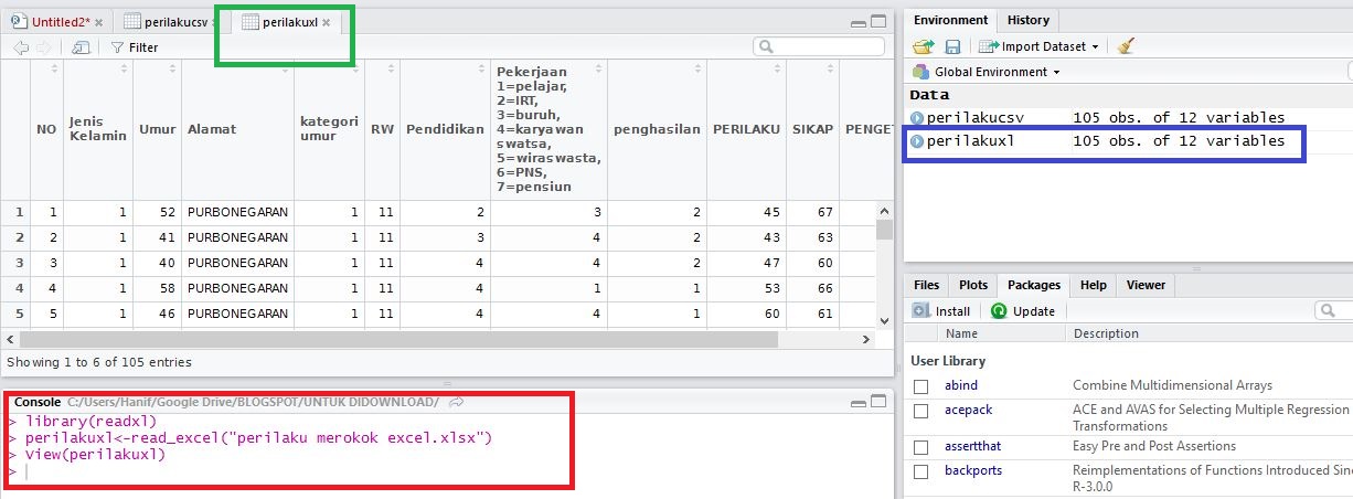 Mengimpor Data dari CSV, Excel, dan SPSS ke RStudio - Semesta Psikometrika