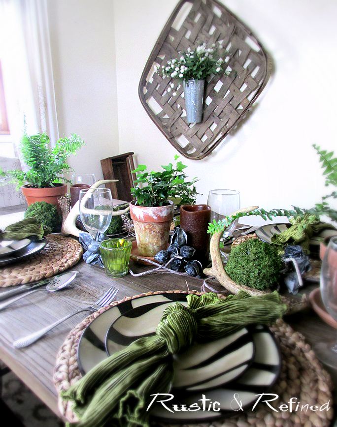 Animal Print Tablescape for Spring & Summer | Rustic & Refined