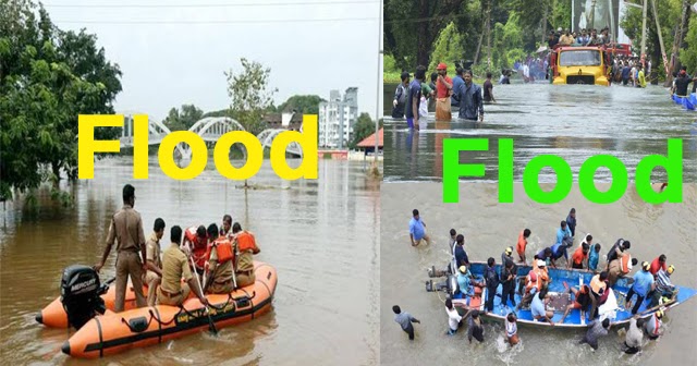 Write a report on a devastating flood in English ...