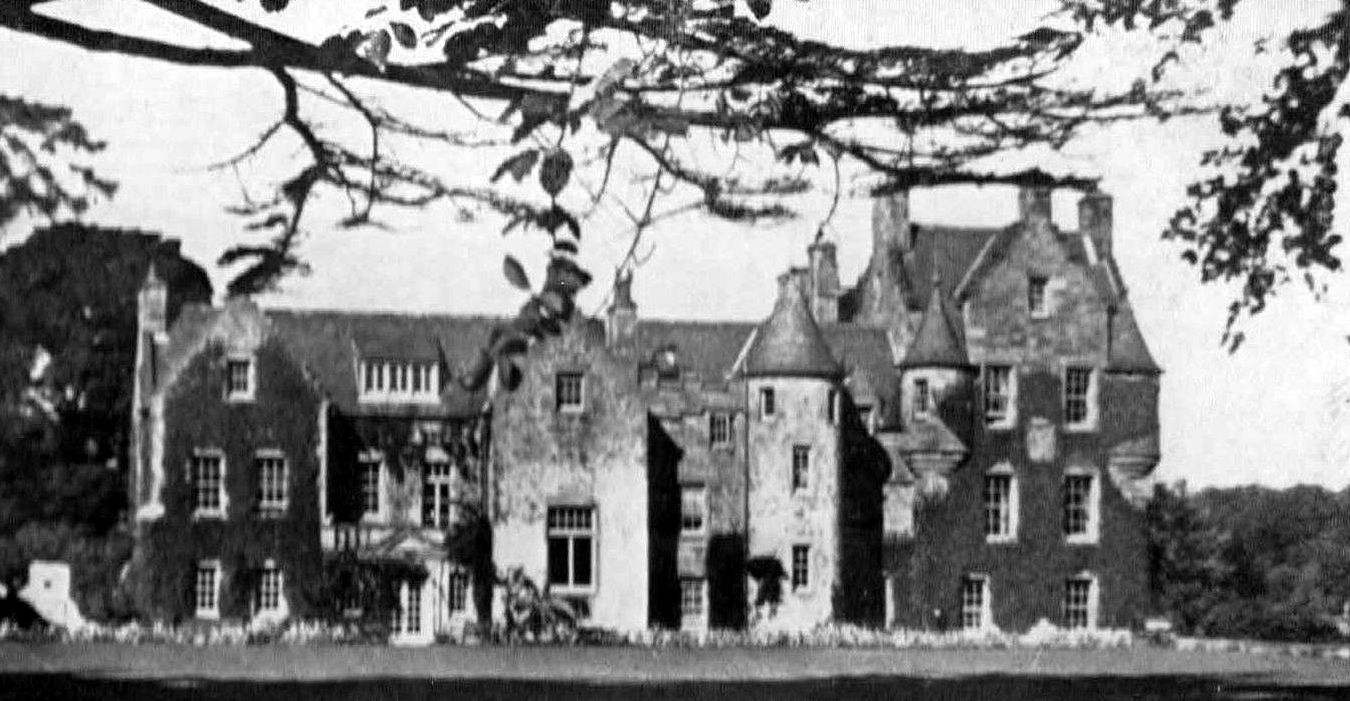 Tour Scotland: Old Photograph Johnstounburn House Scotland