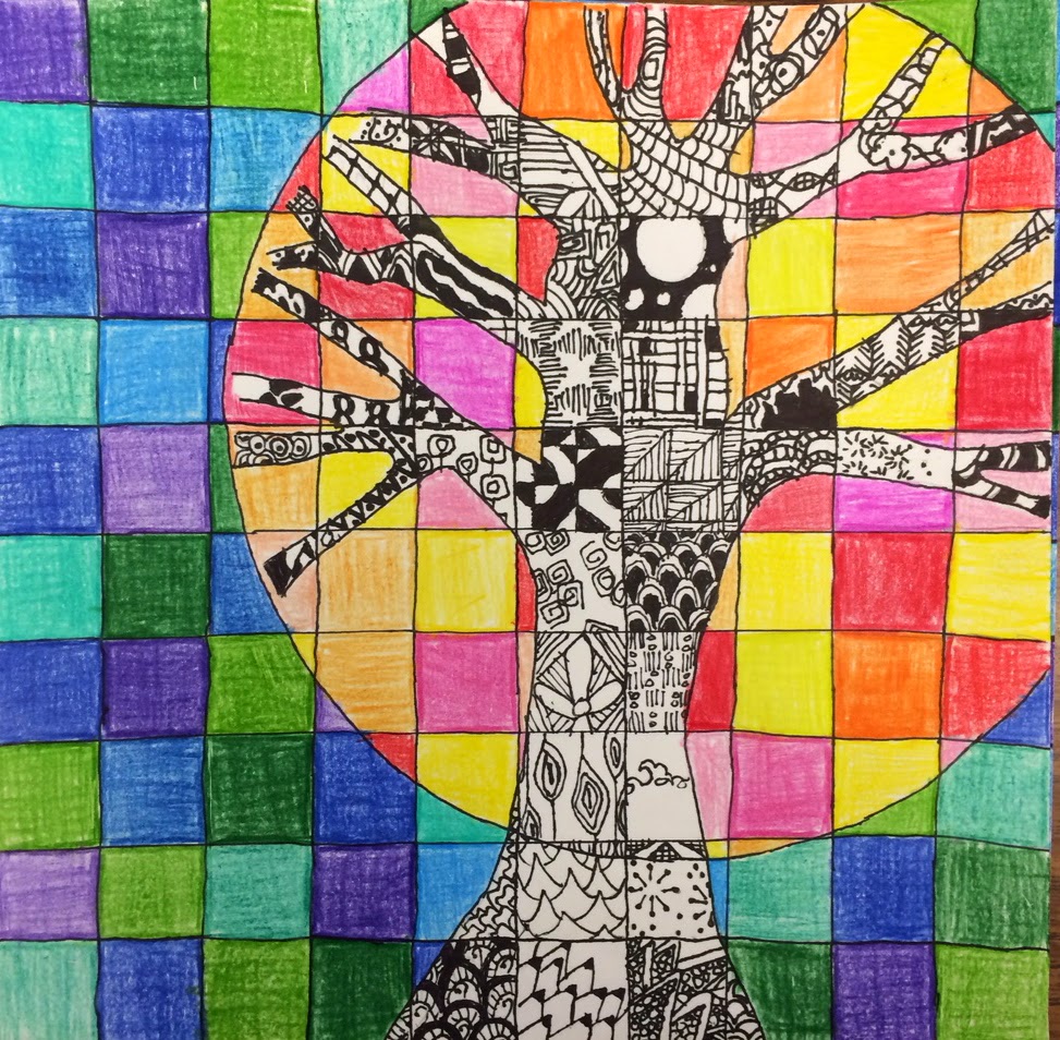 Mrs. Wille's Art Room: Tree of Life drawings