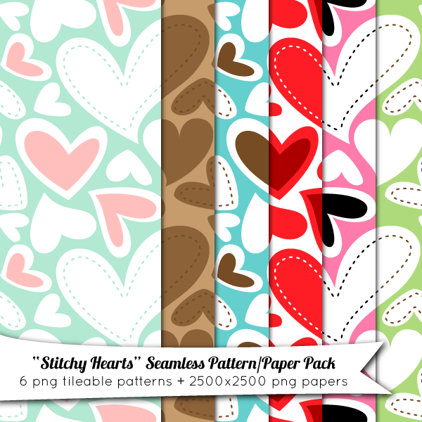 Te Amo Charlie: Free Printable Seamless Pattern and Paper Pack {Freebie}