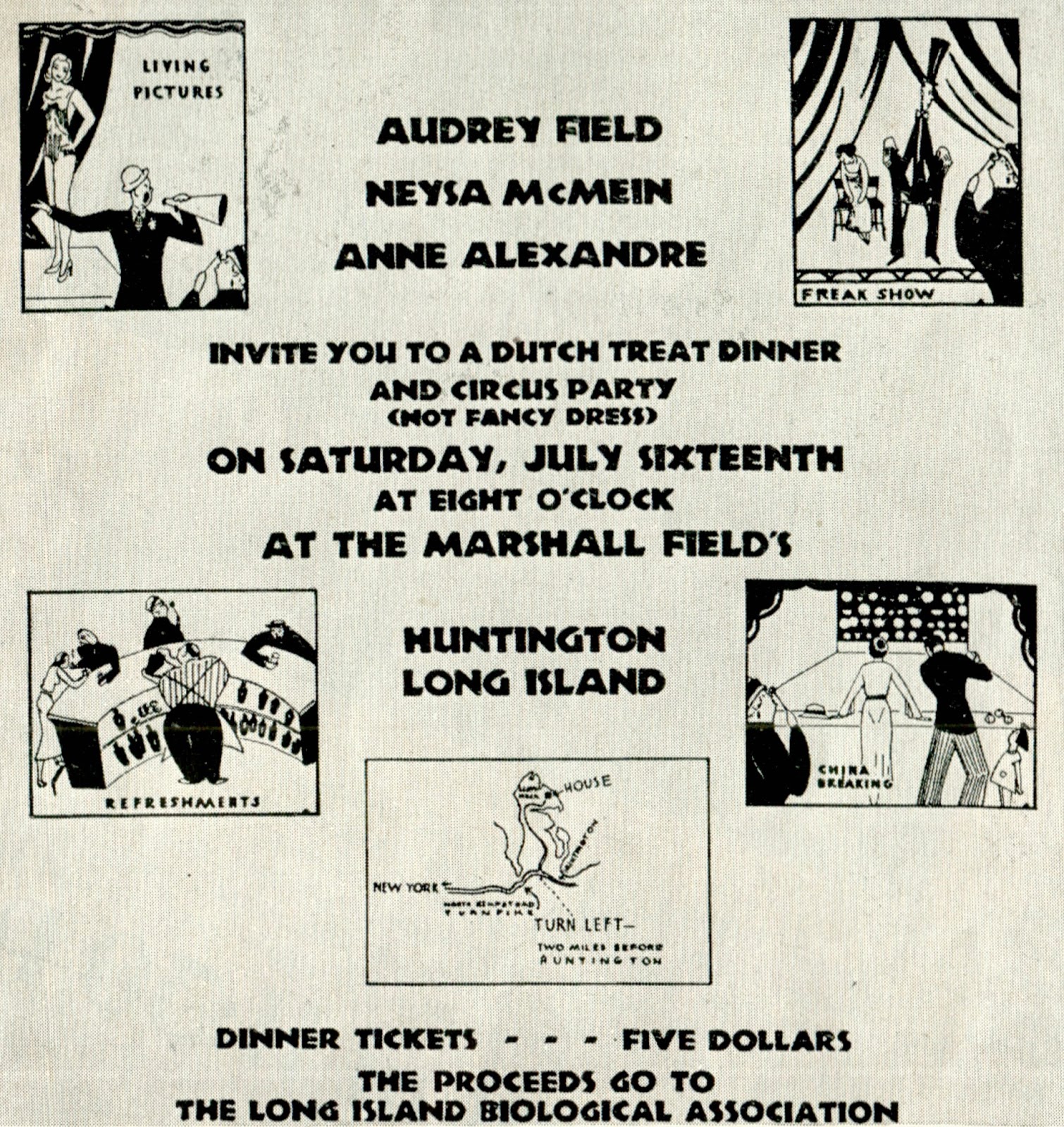 Half Pudding Half Sauce: INVITATION TO DUTCH TREAT DINNER AND CIRCUS ...