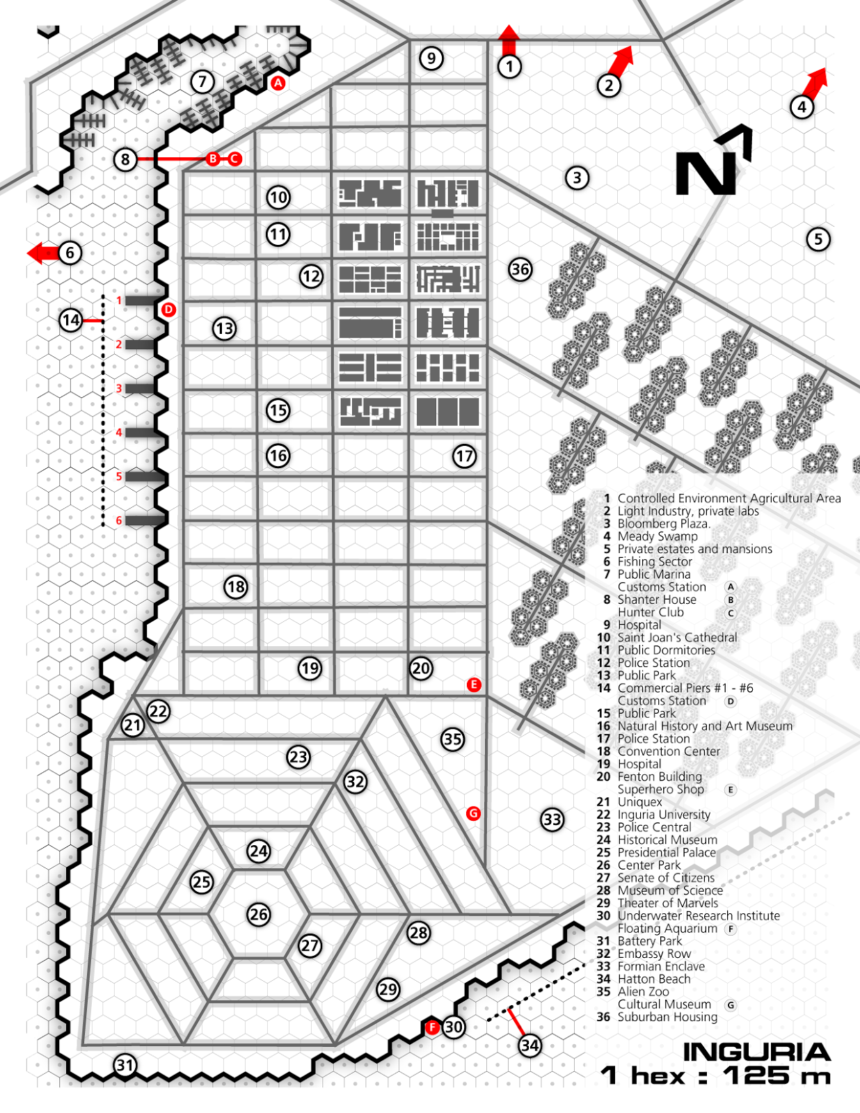 Noble Pursuits: Superhero 2044 Second Edition Revised :: Bloomberg Map