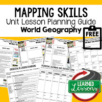 World Geography Lesson Plan Guides, World Geography Pacing Guide, World ...