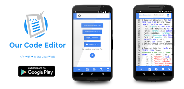 10 Aplikasi Code Editor di Android - Warung Internet