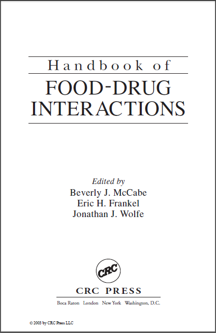 L & S: Handbookof Food & Drug Interactions