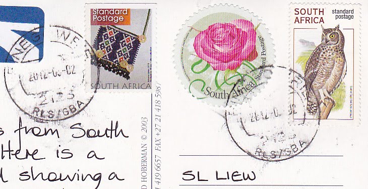 Postcard A La Carte: South Africa - Country Map Postcards