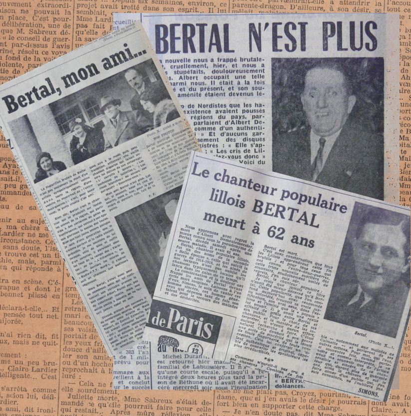 Mémoire du folk en Nord Pas de Calais: Bertal, chanteur lillois