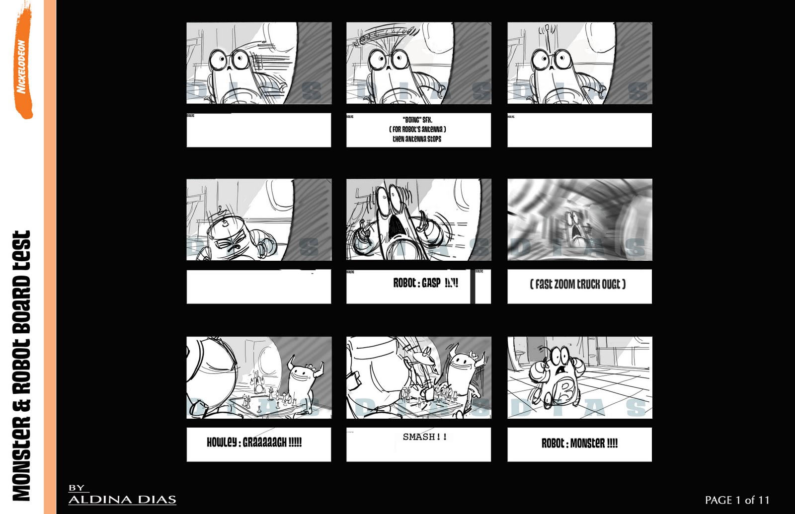 Director / Storyboard Artist/ Designer: Monster & Robot