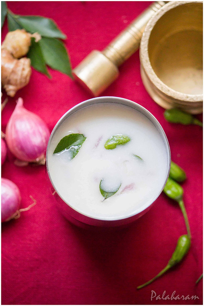 Palaharam: Sambharam / Morum Vellam / Spiced Buttermilk / Pacha Moru