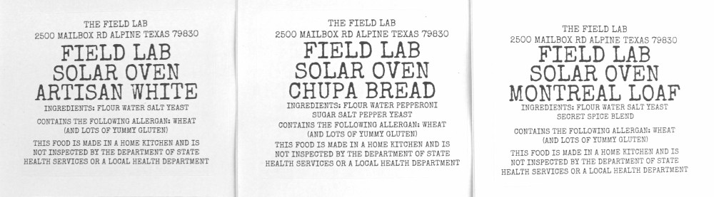The Field Lab: labels