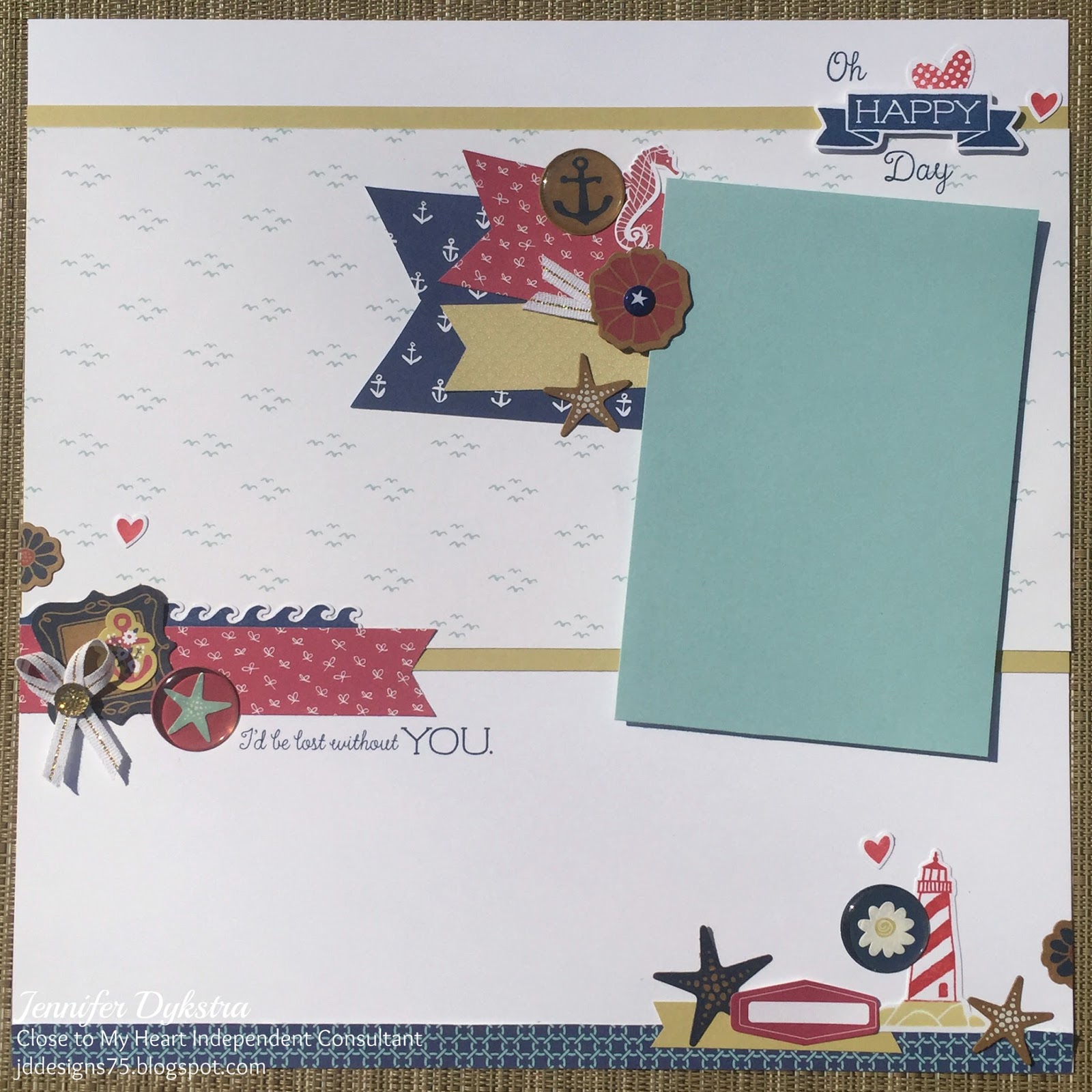 jd designs: Regatta Leftovers -- 2 Single-page Scrapbook Layouts