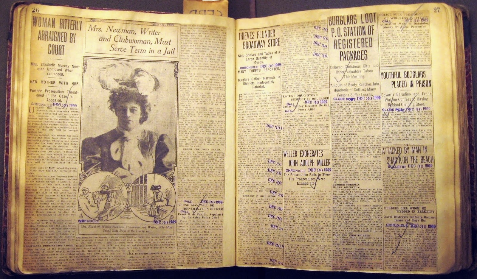 Tales of San Francisco: SFPD CRIME SCRAPBOOK: 1909