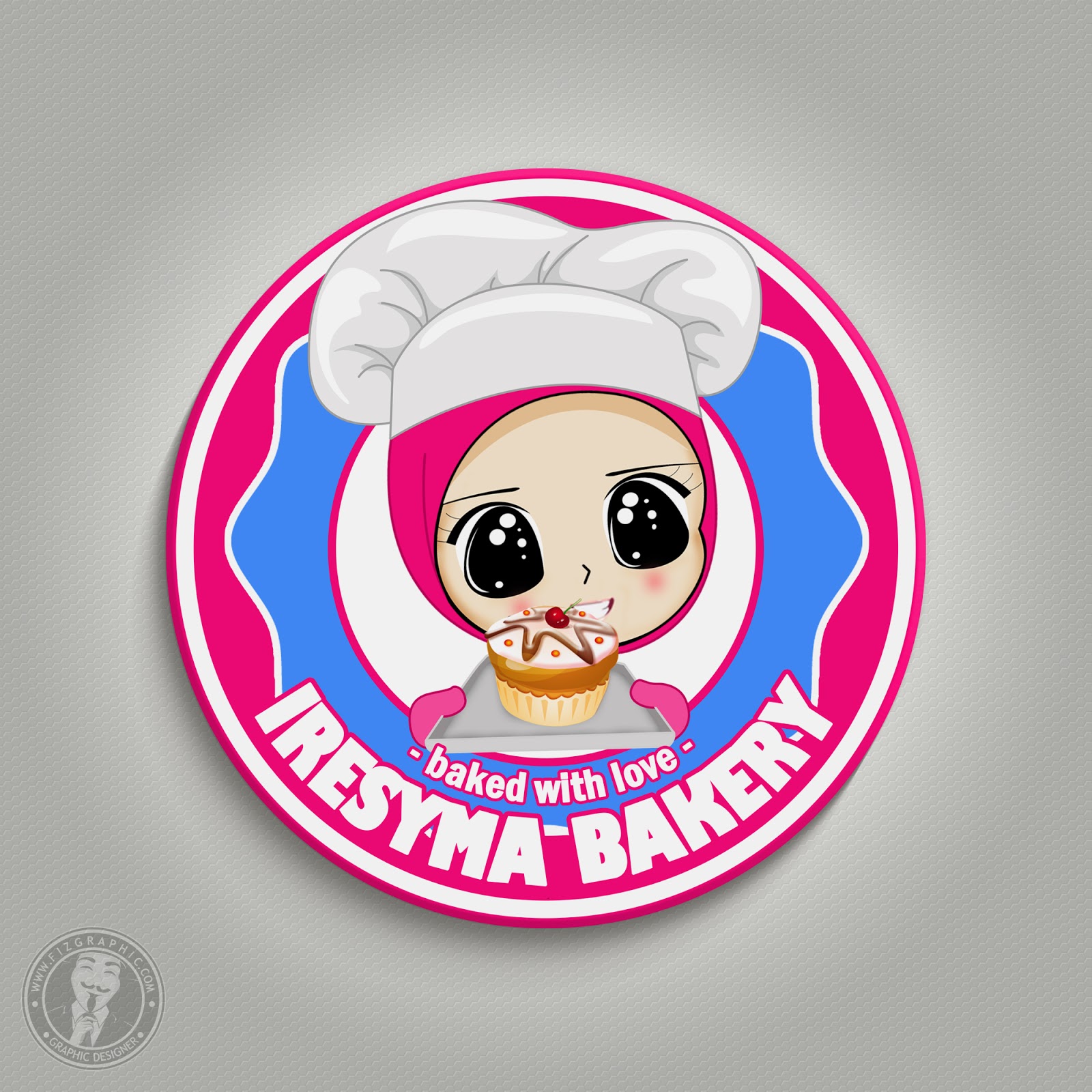 Fizgraphic: Tempahan Logo, Sticker dan Business Card Dari Iresyma Bakery