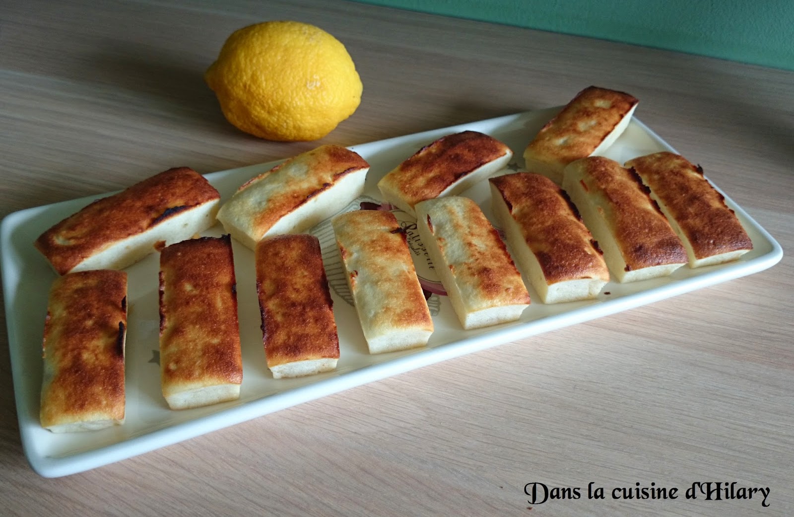 Dans la cuisine d'Hilary: Financier au citron / Lemon financier biscuits