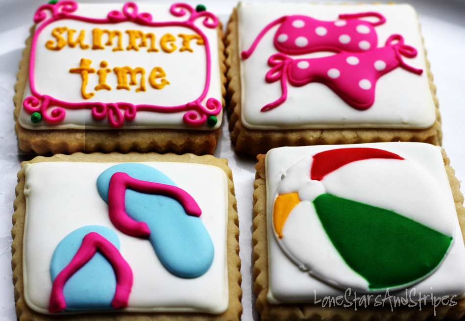 Lone Stars and Stripes: { summertime cookies }