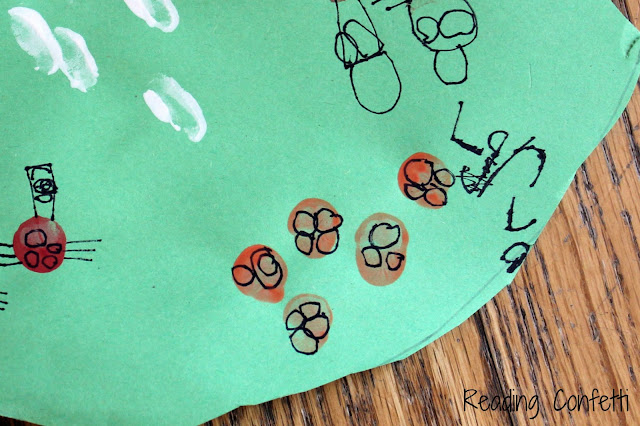 Fingerprint Lady Bug Life Cycle Craft ~ Reading Confetti