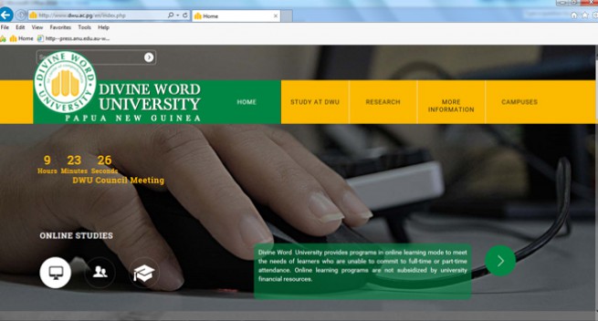 Divine Word University first to introduce online examinations - Papua New Guinea Today