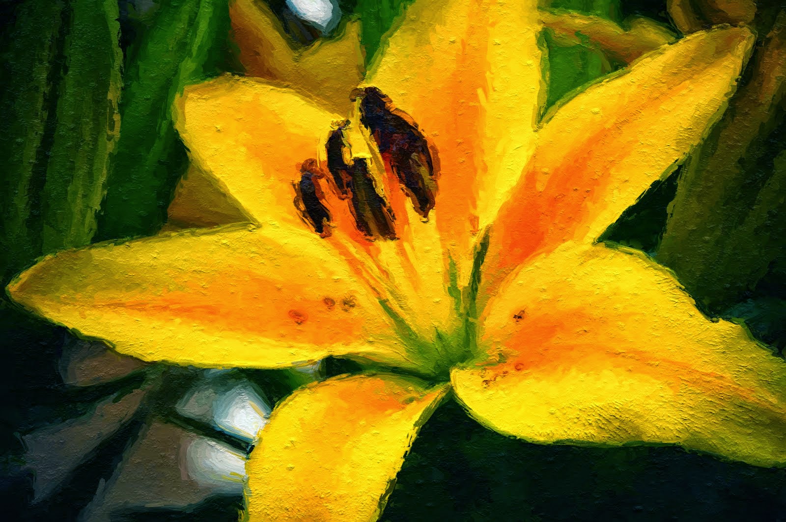 15 beautiful yellow flower free paintings