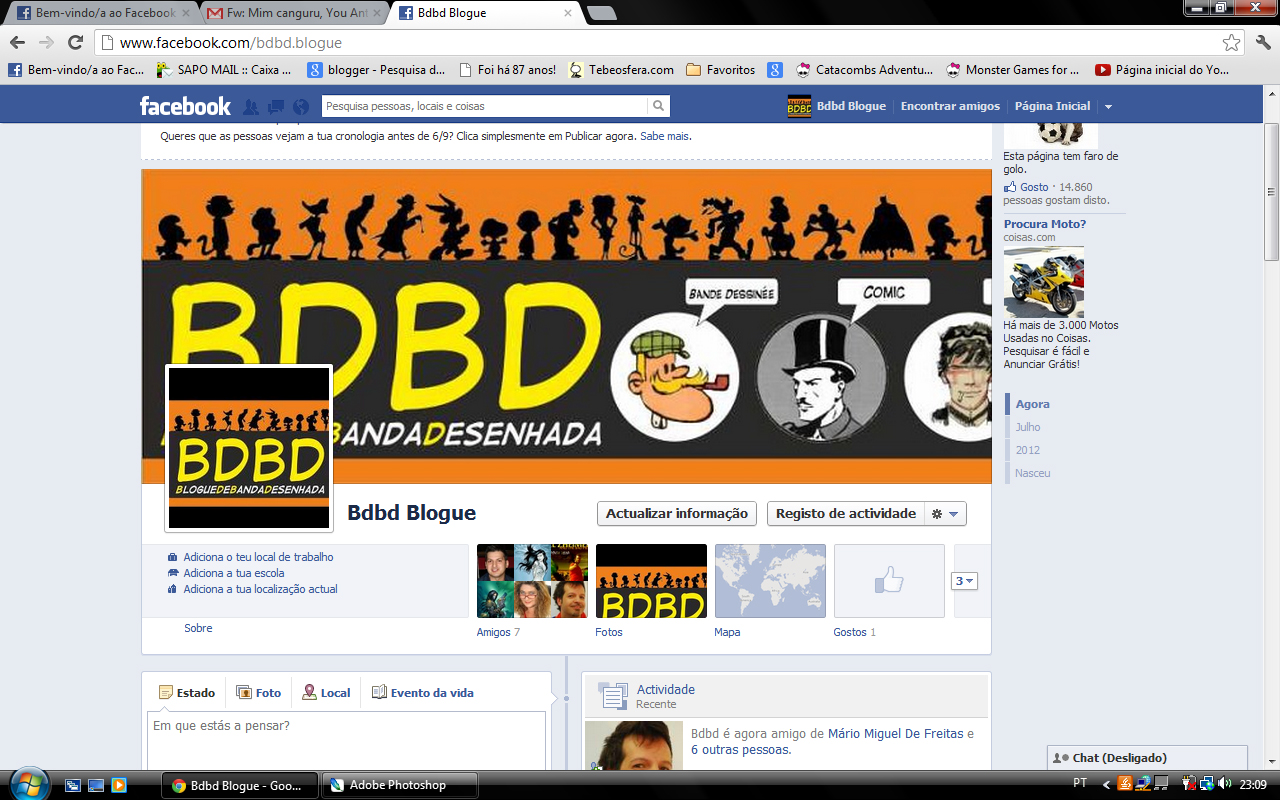 BDBD - Blogue De Banda Desenhada: BDBD JÁ ESTÁ NO FACEBOOK