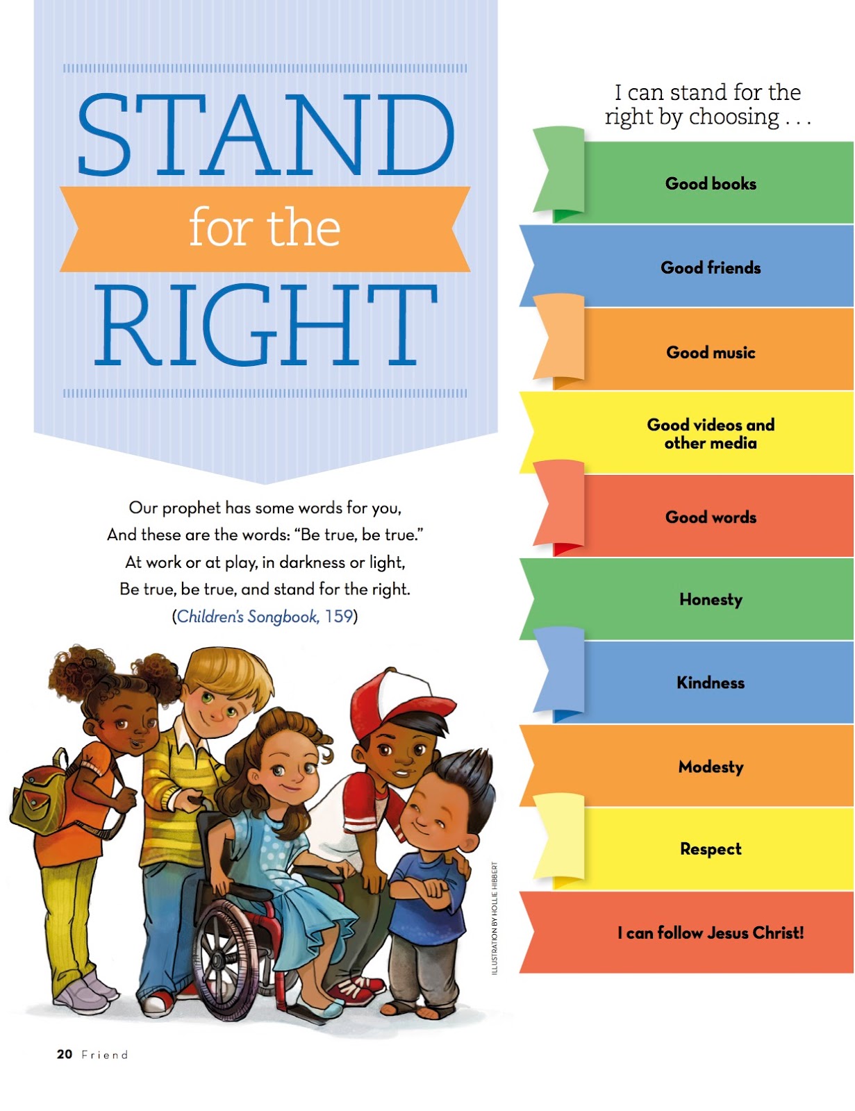 Camille's Primary Ideas: Stand For The Right