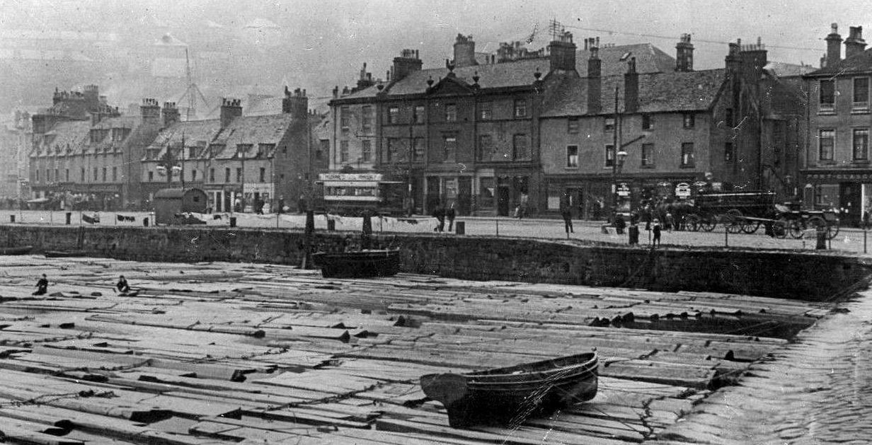 Tour Scotland: Old Photograph Fore Street Port Glasgow Scotland